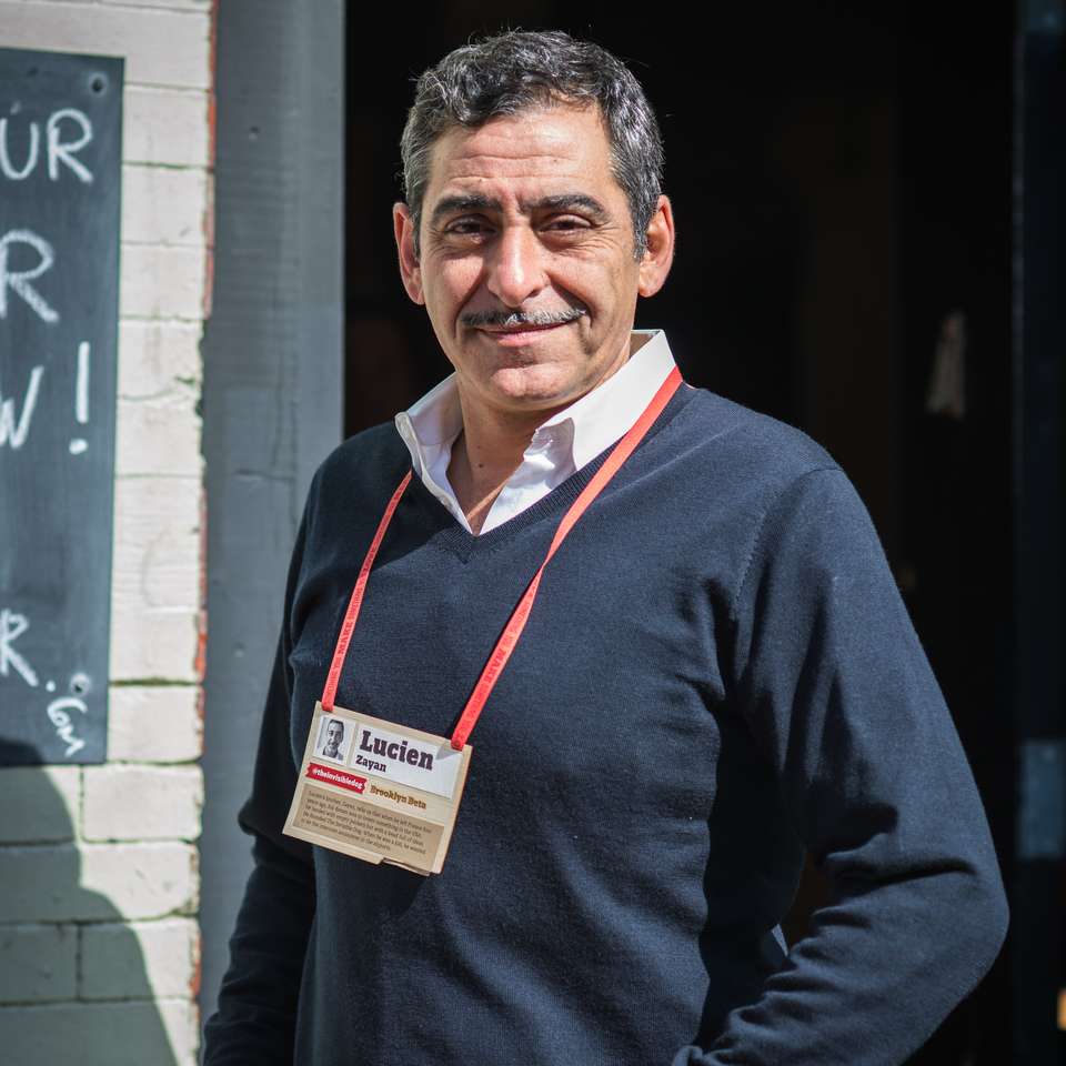 Lucien Zayan — A photo by Maykel Loomans at The Invisible Dog Art Center — Shoeboxᵅ